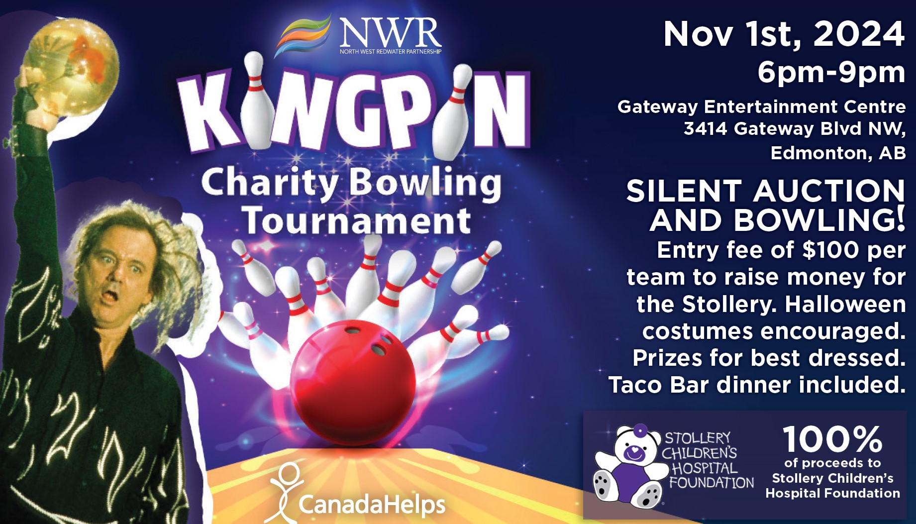 NWR Kingpin Charity Bowling Tournament! - CanadaHelps