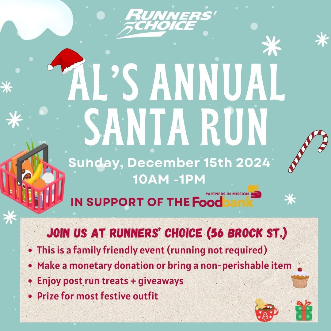 Al's Annual Santa Run hosted by Runners' Choice - CanadaHelps