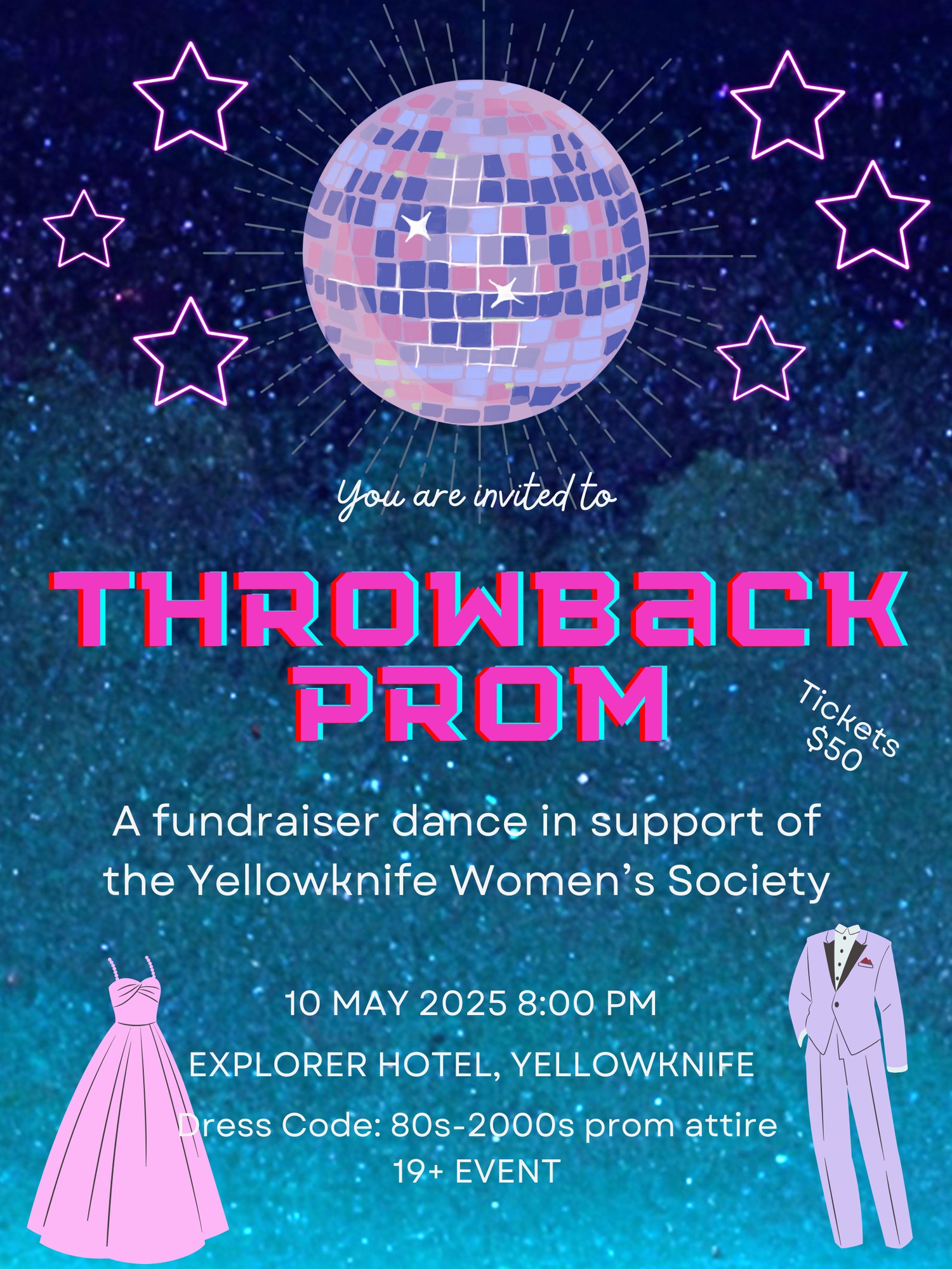 Throwback to Prom - Fundraiser for the Yellowknife Women's Society ...