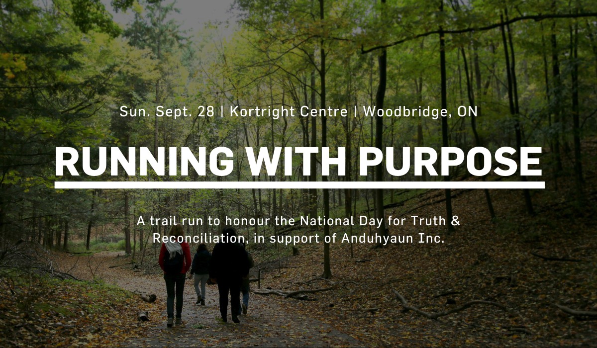 4th Annual Running with Purpose Trail Run - CanadaHelps