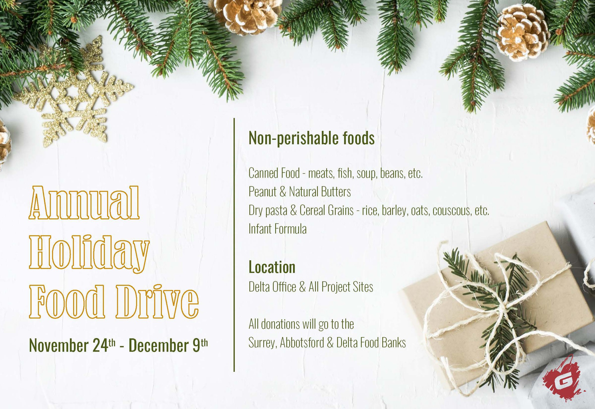 Graham's Annual Holiday Food Drive - 2021 - CanadaHelps