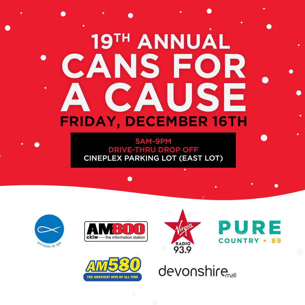 The 19th Annual Cans for a Cause - CanadaHelps