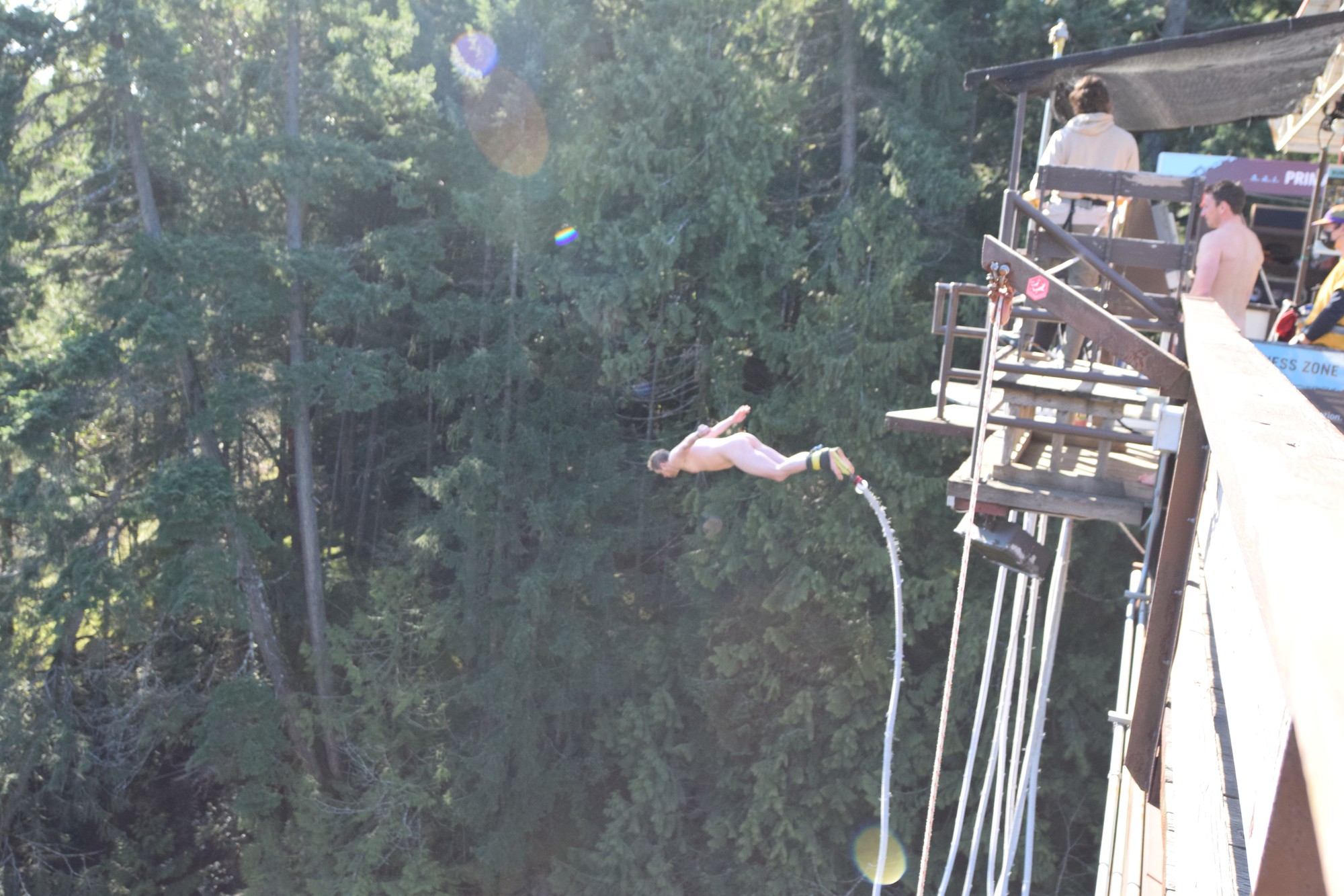 Logan's Naked Bungee Jump for Mental Health! - CanadaHelps