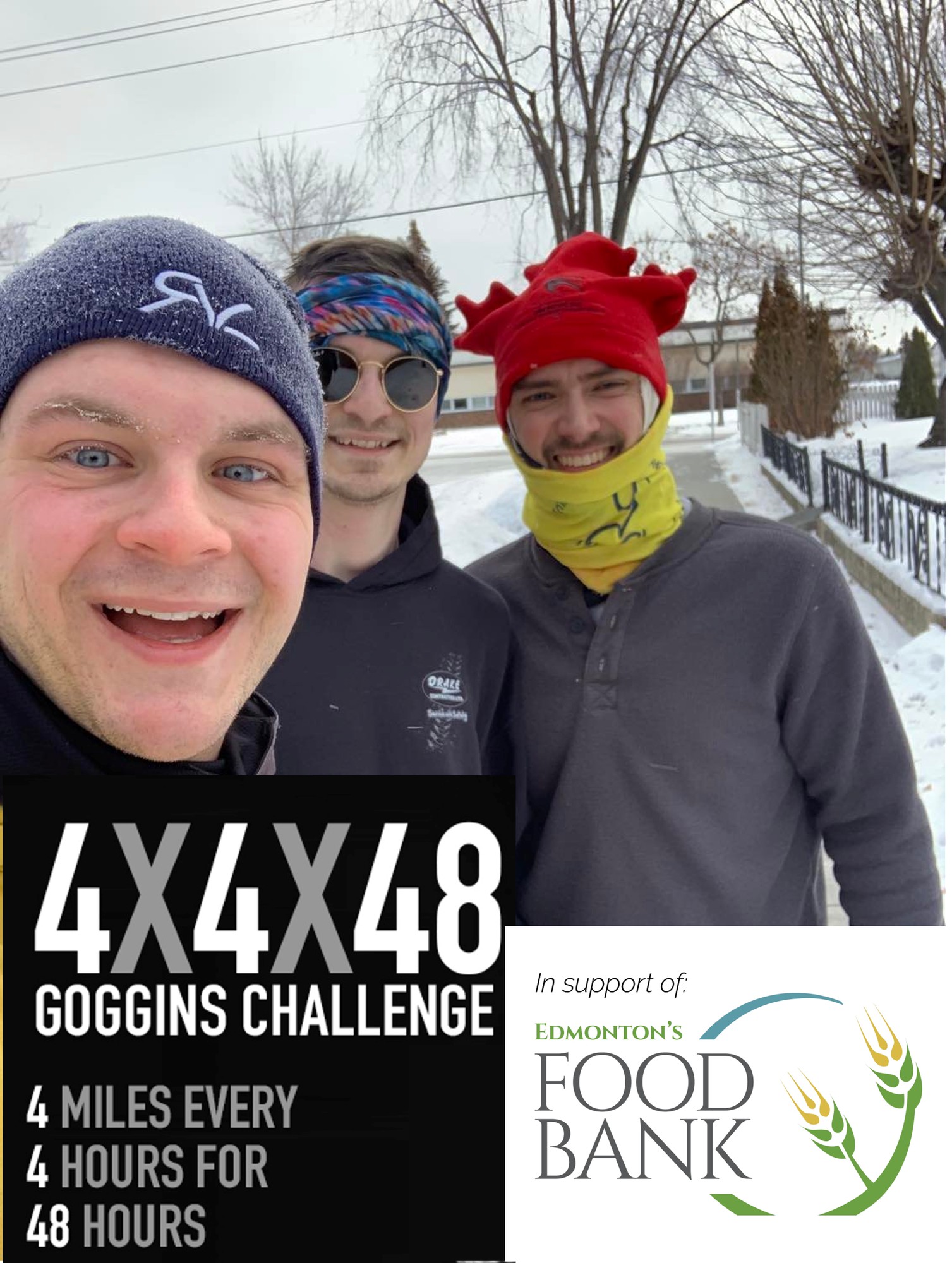 David Goggins 48 Mile Running Challenge for the Edmonton Food Bank ...