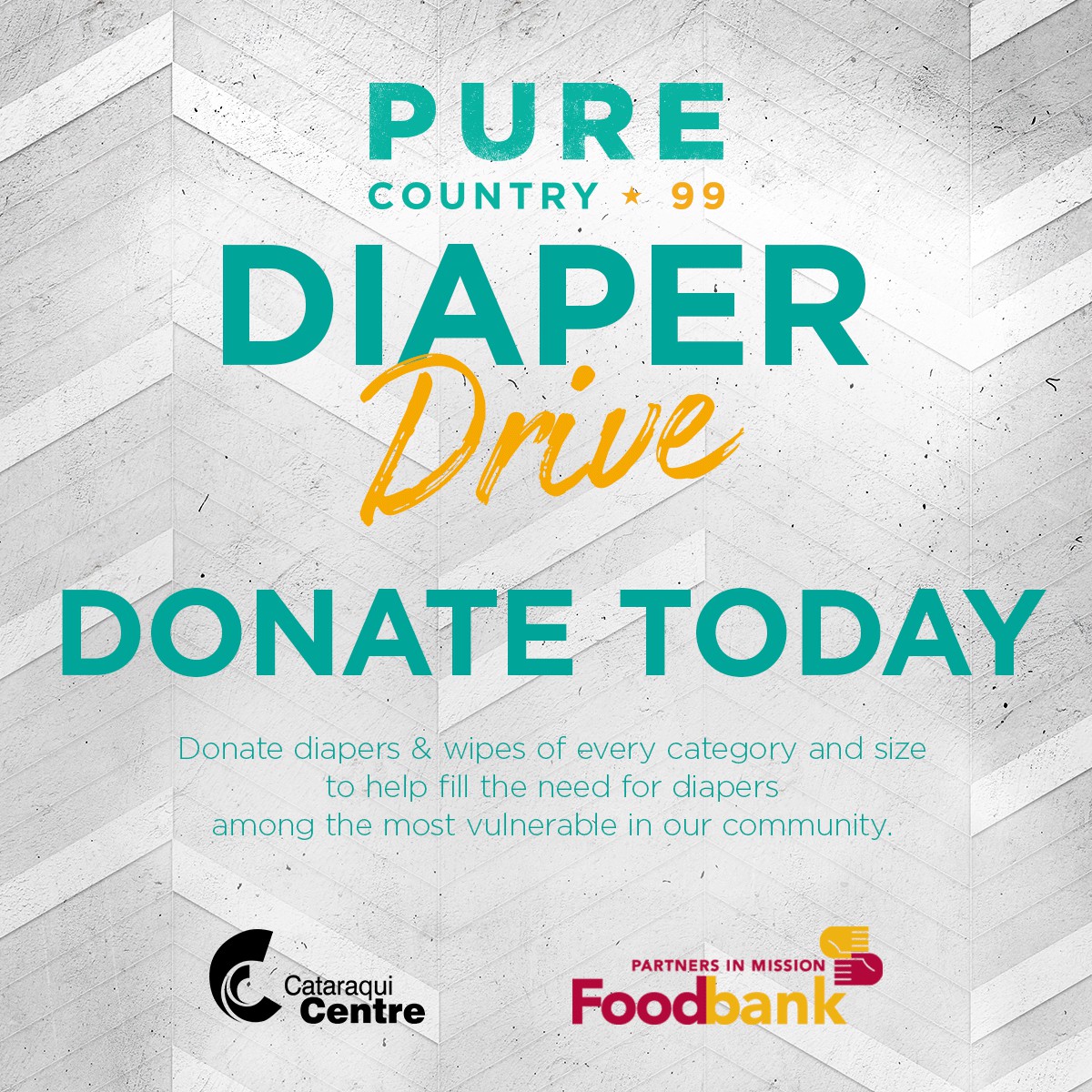 Pure Country 99 Diaper Drive - CanadaHelps