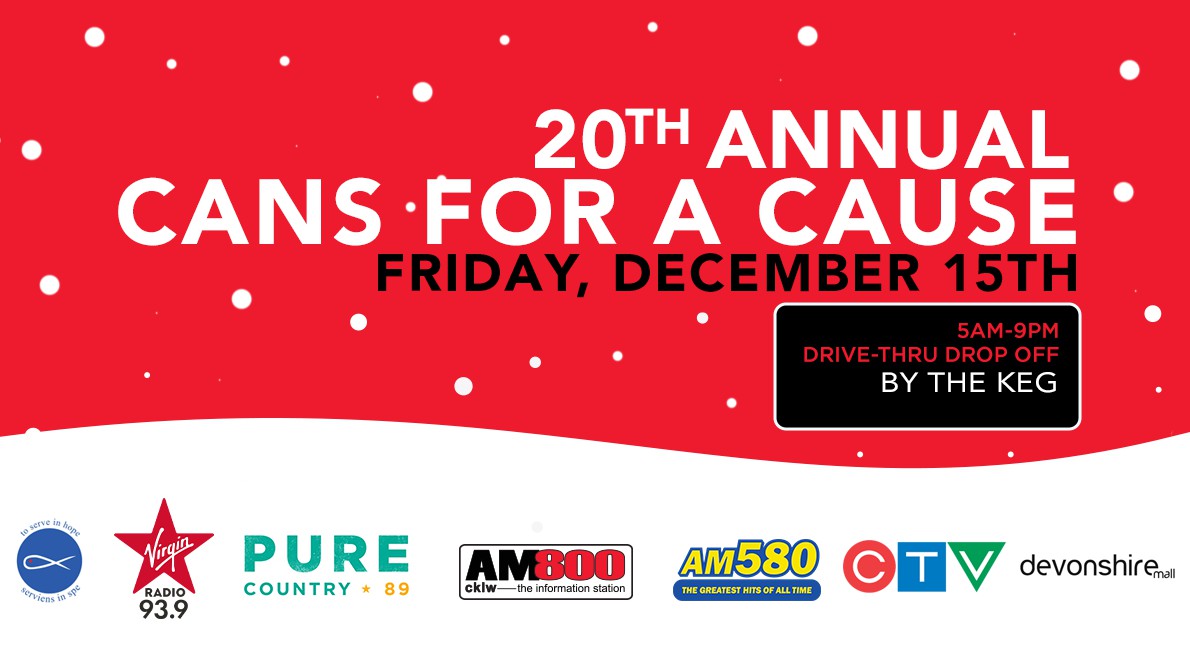 20th Annual Cans for a Cause - CanadaHelps