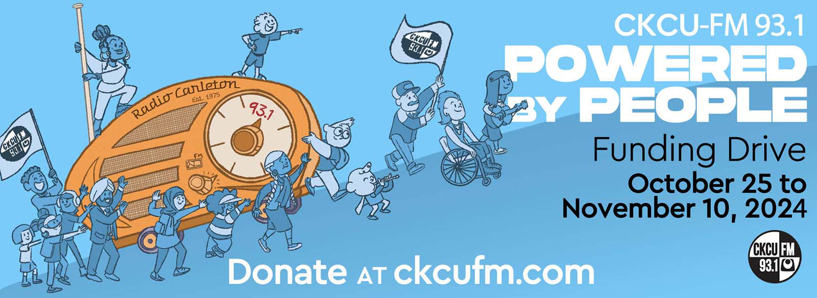CKCU Funding Drive 2024 - Powered by People! - CanadaHelps