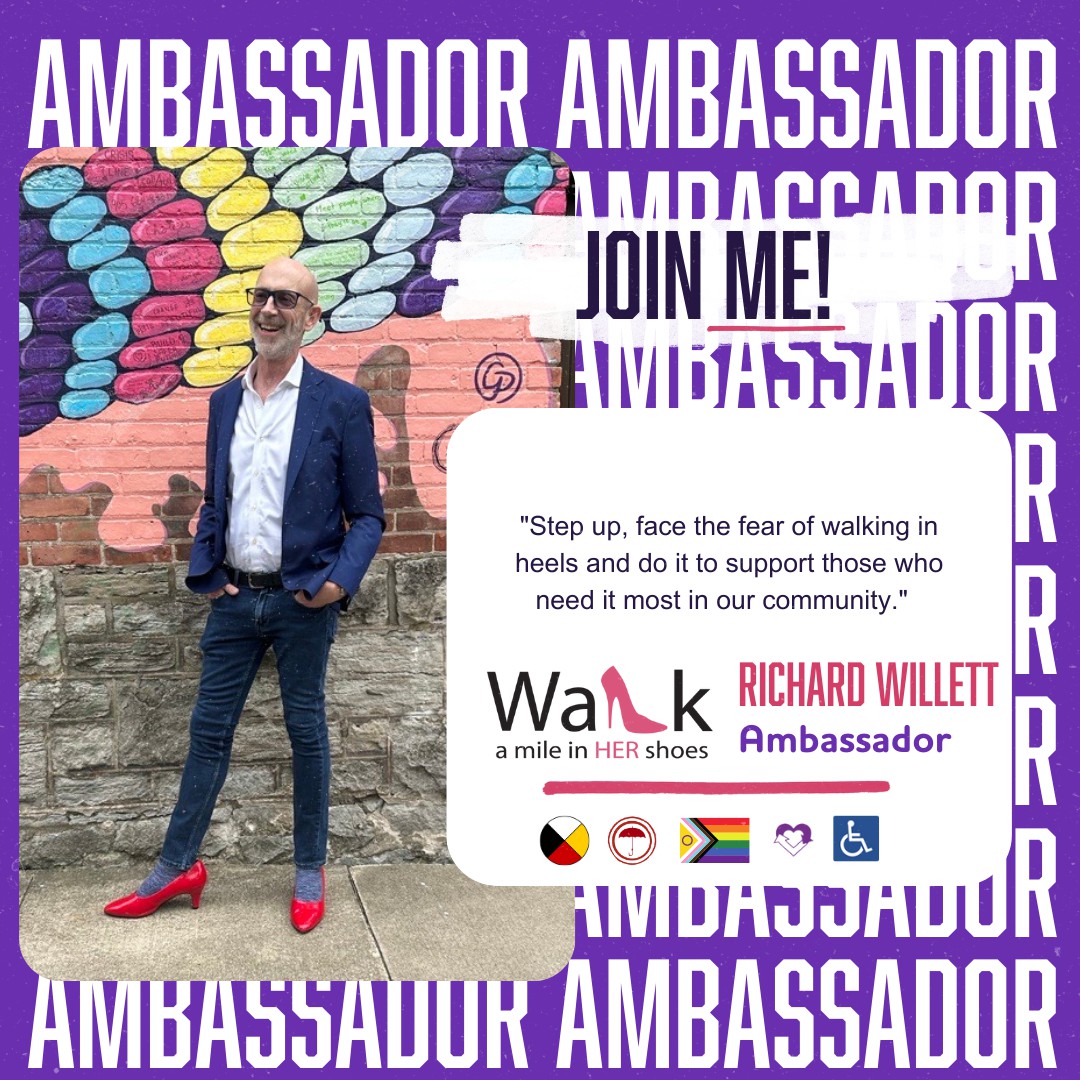 Walk a Mile in HER Shoes 2023 - Richard Willett - CanadaHelps